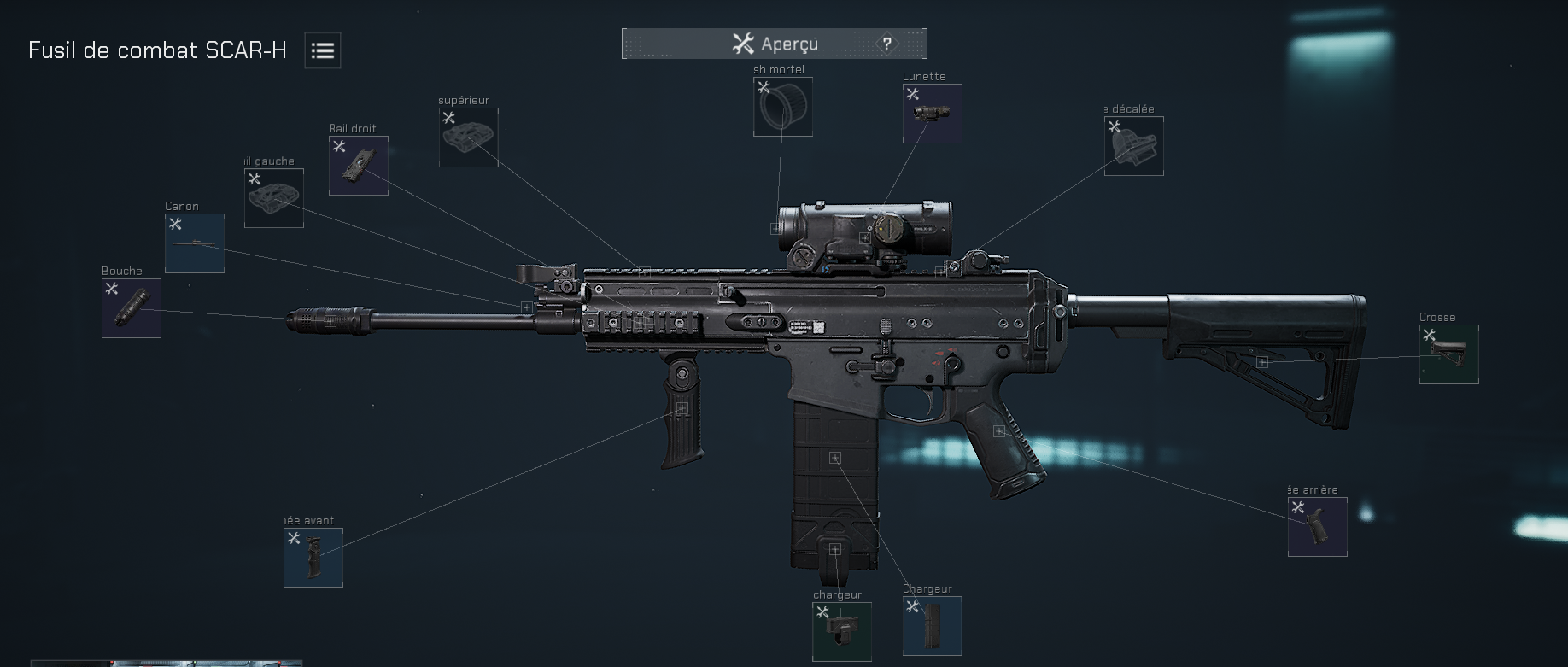 Fusil de combat SCAR-H-Opérations-6GJEQ640FGU21TB2NA8RD - Delta Force Build